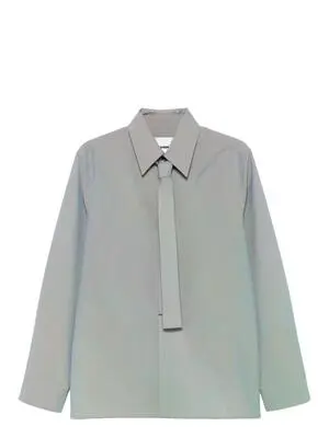 JIL SANDER Tie-detail Shirt - Grey