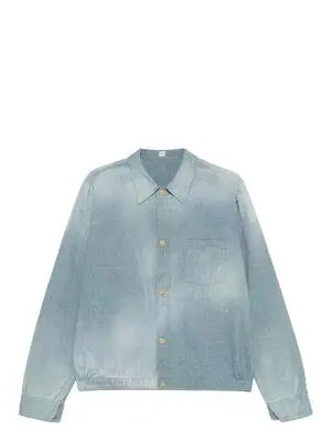 TAIGA TAKAHASHI Faded-effect Shirt Jacket - Blue