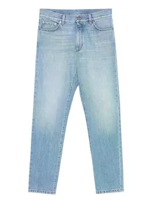 Zegna Logo-patch Jeans - Blue