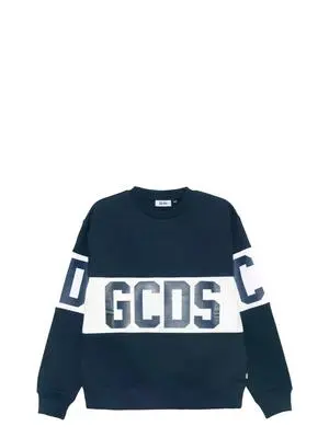 Gcds Logo-band Sweatshirt - Blue