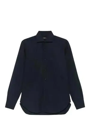 BARBA NAPOLI Cotton Shirt - Blue