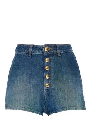 ELISABETTA FRANCHI Elisabetta Franchi High-Waisted Denim Shorts