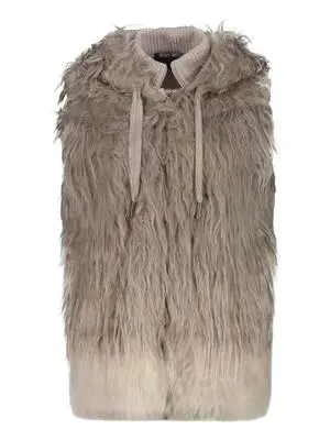 Lorena Antoniazzi Alpaca Fur Vest - Neutrals