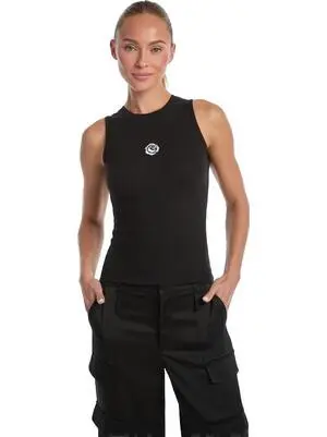 THE NOLI SHOP The Noli Shop Rosette Tank Top Black