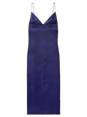 Khaite Tulula Silk-organza Midi Dress - Blue