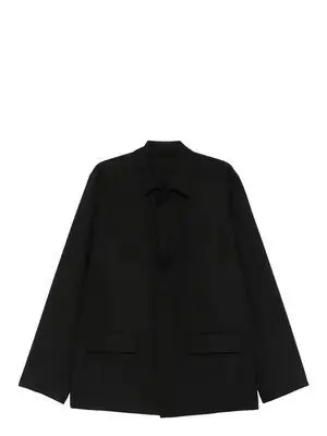 RIER Poplin Wool Jacket - Black