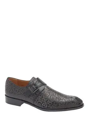 Mezlan Soria Monk Strap Loafer - Black