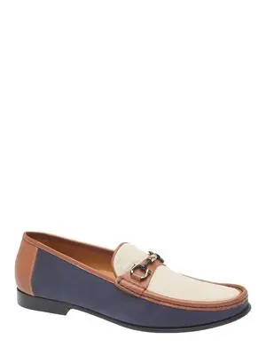 Mezlan Kheanill Moc Toe Bit Loafer - Blue Multi