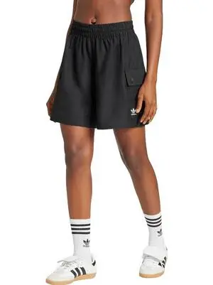 Adidas Originals By Alexander Wang Adidas Originals Essentials Cargo Shorts Black