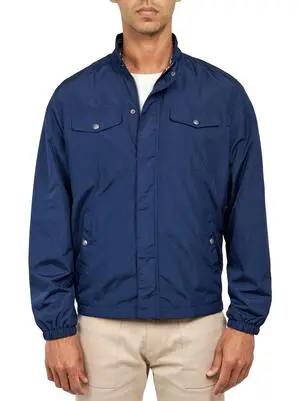 CON.STRUCT Slim Fit Solid Hybrid Field Jacket - Navy