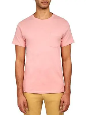 CON.STRUCT Slim Fit Solid Crew T-shirt - Salmon