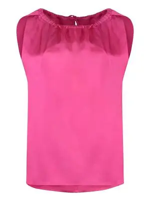 YVES SALOMON Satin Blouse - Pink