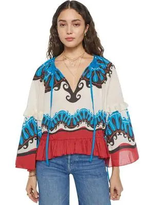 La DoubleJ X Boho Blouse - Red