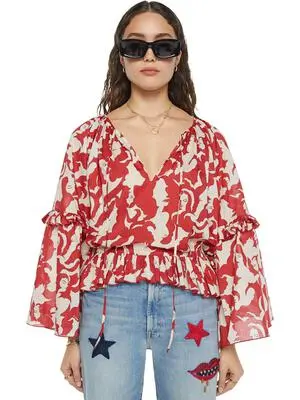La DoubleJ X Boho Blouse - Red