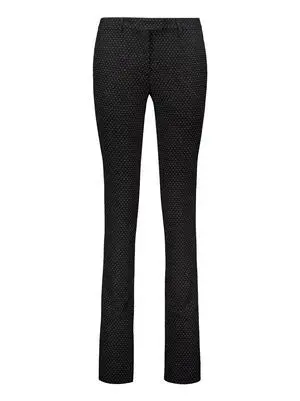 Etro Polka-dot Skinny Trousers - Black