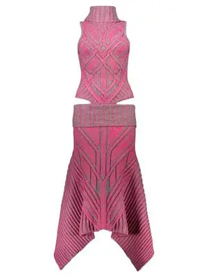 PAOLINA RUSSO Paolina Russo Virgin Wool-Blend Dress