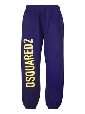 Dsquared2 Logo-print Cotton Track Pants - Purple