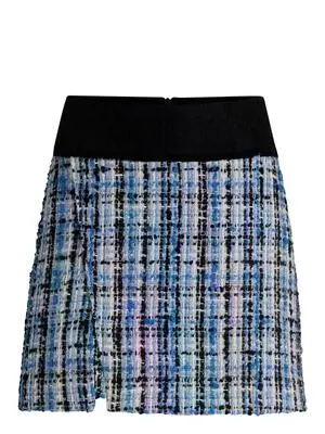 BOSS Tweed Mini Skirt - Blue