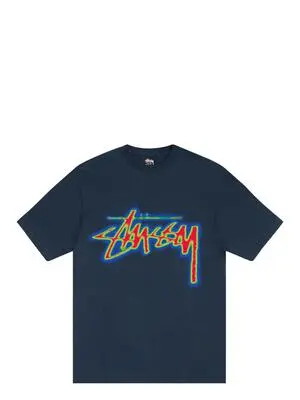 StÜssy Thermal Stock Tee 'navy - Blue