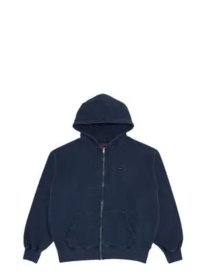Supreme Overdyed Small Box Zip Up Hoodie - Blue