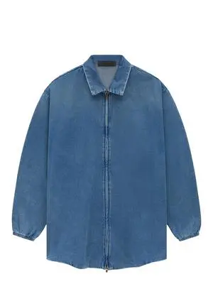 Fear Of God Denim Overshirt 'medium Wash - Blue