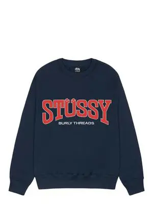 StÜssy Burly Threads Crewneck - Blue