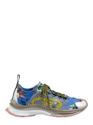 Gucci Run Floral Marble Sneakers - Blue