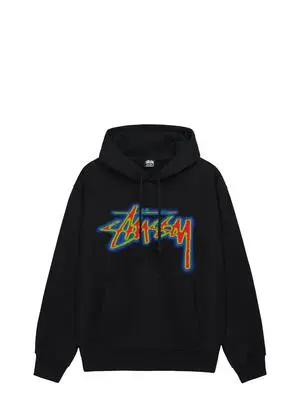 StÜssy Thermal Stock Hoodie - Black