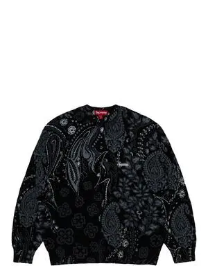 Supreme Printed Paisley Sweater - Black