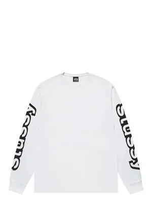 StÜssy Sideways Long-sleeve Tee - White