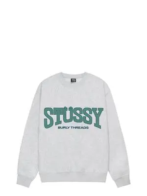 StÜssy Burly Threads Crewneck - Grey