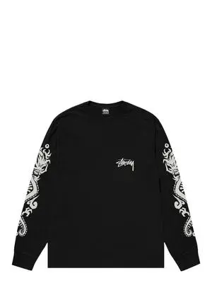 StÜssy Dragons Long-sleeve Tee - Black