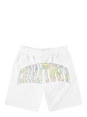 MARKET Watercolor Arc Sweat Shorts - Ash Grey