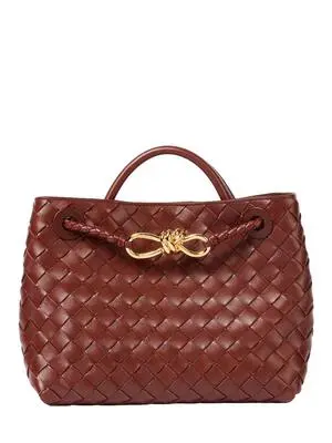 Bottega Veneta Andiamo Small Intrecciato Tote Bag - Brown