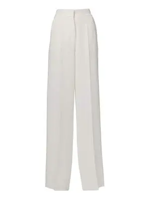 Max Mara Abetone High-rise Wide-leg Pants - Black