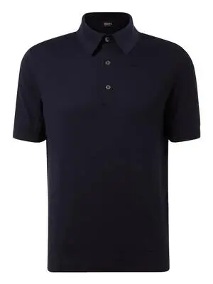 Zegna Cotton Polo Shirt - Blue