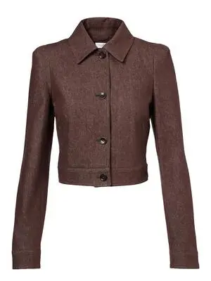 Max Mara Carpa Cropped Jacket - Brown