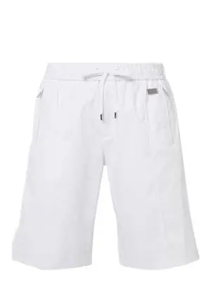 Dolce & Gabbana Cotton Gabardine Bermuda Shorts - White