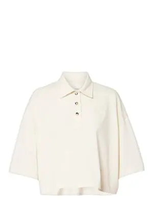 BOTTEGA VENETA Bottega Veneta Cropped Cotton Polo Shirt