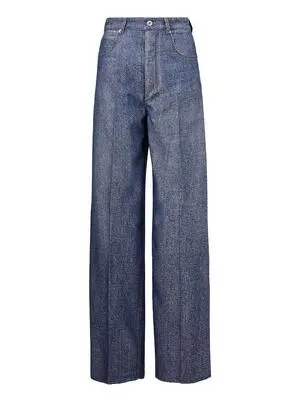 Bottega Veneta Trompe L'œil Wide-leg Pants - Blue