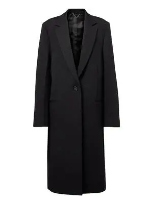 TOTEME Wool-blend Canvas Coat - Black
