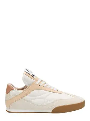 Chloé Kick Mixed Leather Low-top Sneakers - Tender Peach