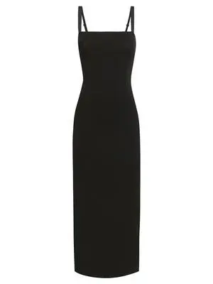 Dolce & Gabbana Jersey Milano Rib Sheath Dress - Black