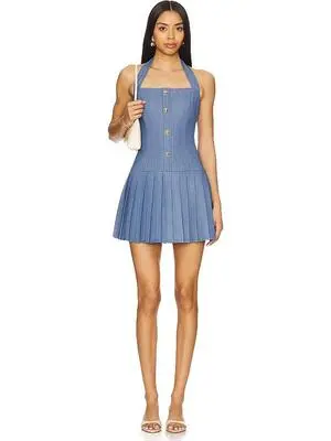 Line & Dot Raquel Mini Dress - Blue
