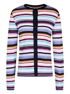 Missoni Striped Wool-blend Cardigan - Multicolor