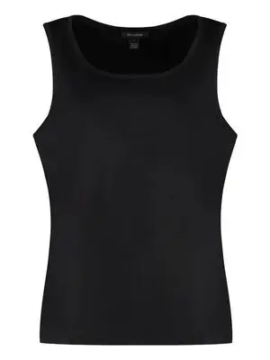 St. John Fine-knit Tank Top - Black