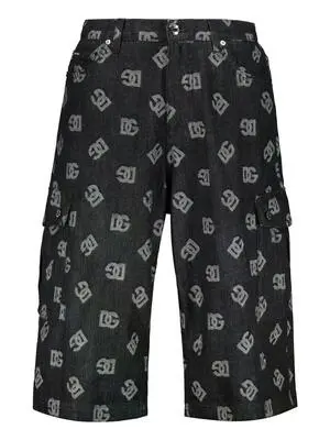 Dolce & Gabbana Logo-jacquard Shorts - Black