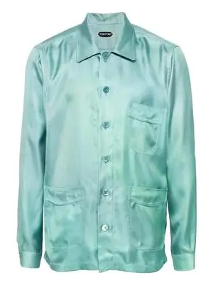 TOM FORD Silk Shirt - Blue