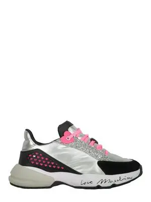 Moschino Colour-block Sneakers - Silver