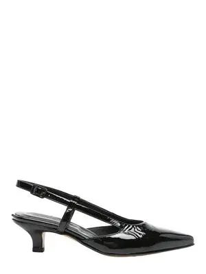 POMME D´OR 40mm Patent Slingback Pumps - Black